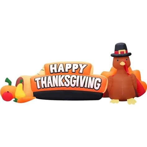 Holiday 15ft Happy Thanksgiving Sign Inflatable Outdoor Thanks Giving