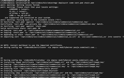 Encrypt Ssl Certificate Installation On Zimbra Domain