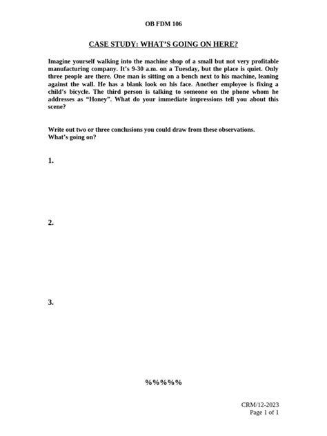 Perception Case Study Pdf