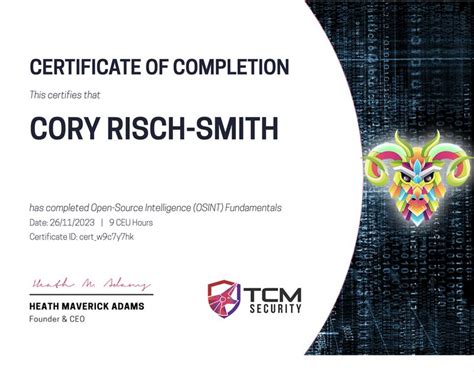 Osint Cyber Tcmsecurity Osintfundamentals Osint Hacking Cybersecuritytraining Infosec