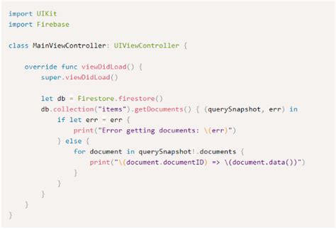 step by step guide to use firebase firestore in an ios app by