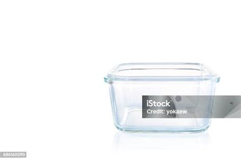 새로운 깨끗 한 사각 유리 주방 그릇 불경기 또는 다른 저장 품목을 위한 콘테이너 복사 공간을 위한 방을 가진 백색 배경에 음식에 대한 스톡 사진 및 기타 이미지 Istock