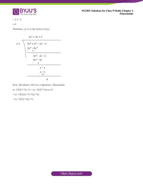 Ncert Solutions For Class 9 Maths Chapter 2 Polynomials Ex 2 4 Free Pdf
