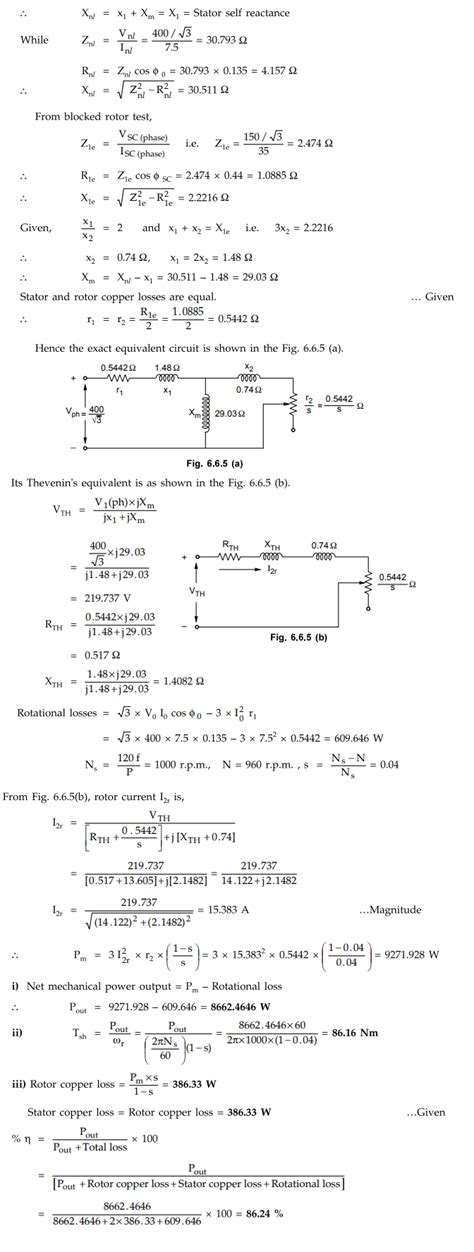 calculation of equivalent circuit parameters three phase induction motor