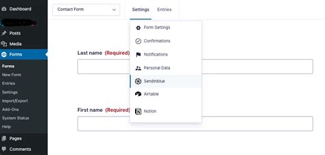 how to connect gravity forms to sendinblue gravity forms