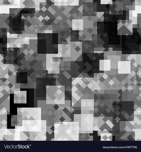 Seamless Pattern Grayscale Pixel Digital Vector Image