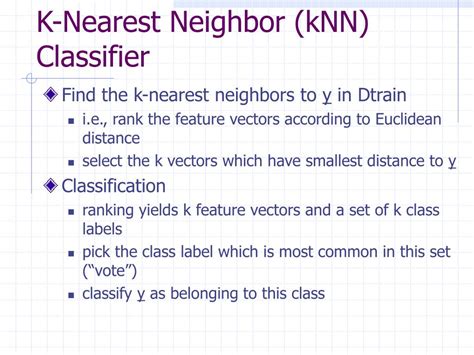 Ppt Part Iii The Nearest Neighbor Classifier Powerpoint Presentation