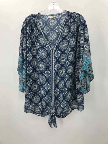 Pre Owned Max Studio Blue Size 3x Blouse Ebay