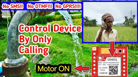 Arduino GSM Sim L Relay Control ON OFF By Calling GSM Sim L Incoming Call Control Device