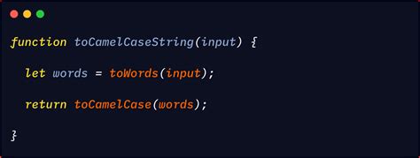 Camelcase Javascript