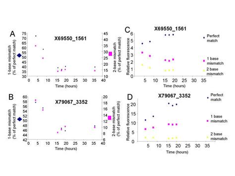 Specificity Against Mismatches Increases With Hybridization Time A