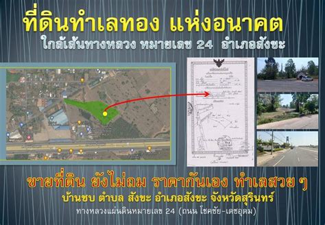 ขายที่ดินเปล่า สวยๆ หลังปั้ม ปตท เนื้อที่ 16 ไร่เศษ อ สังขะ จ สุรินทร์ พิเศษ แถมฟรี แบบ