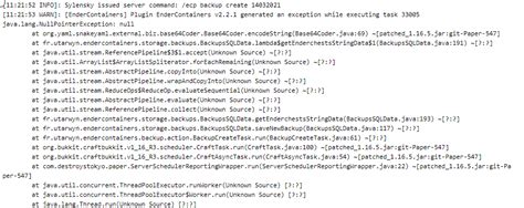 Backup Exception · Issue 129 · Utarwynendercontainers · Github