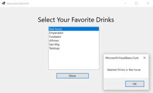 ListBox Control In VB Net Properties Methods And Events