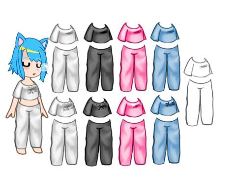 Картинки одежды Gacha Life