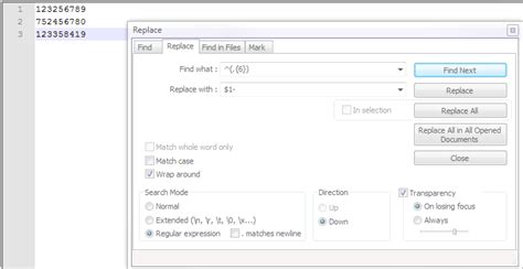 Regex Add Character At A Position To A String With Notepad Super User
