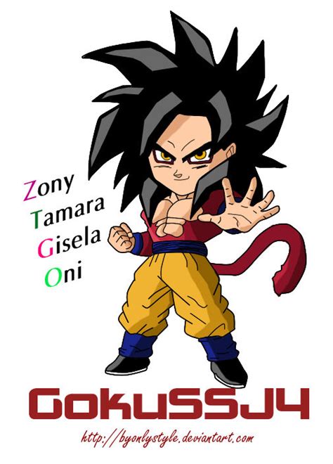 Goku Chibi Ssj4 By Byonlystyle On Deviantart