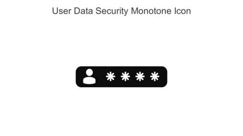 User Data Security Monotone Icon In Powerpoint Pptx Png And Editable