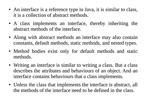 java interfaces and packages pdf programming languages computing