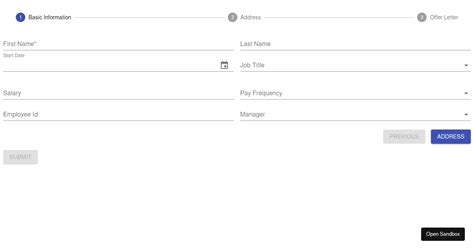Stepper Example Codesandbox