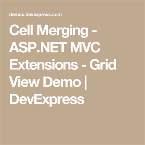 Aspnet Mvc Grid View Demo Cell Merging