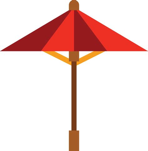 Wagasa Umbrello Rain Rainy Japan Flat Icon 14360411 Vector Art At