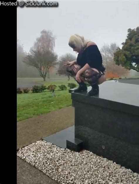 Chubby Goth Grave Pissing Rampage