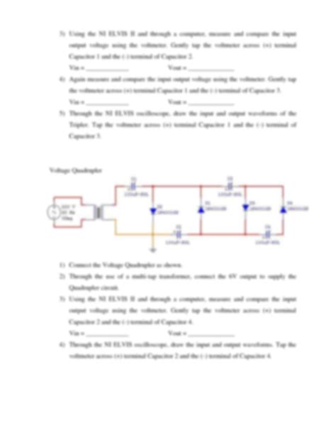SOLUTION Simulation Activity The Voltage Multiplier Circuit Studypool