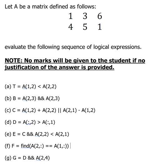 Solved Let A Be A Matrix Defined As Follows 1 3 6 4 5 1