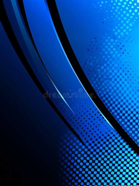 A Digital Data Visualization With Abstract Wavy Curved Lines And Texture On A Gradient Blue