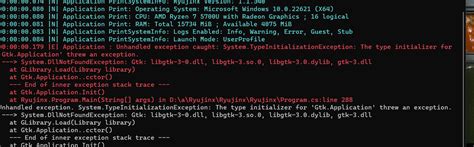 I Get This Error Everytime I Try Open Ryujinx Shows In The Console