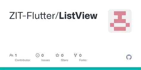 Github Zit Flutterlistview
