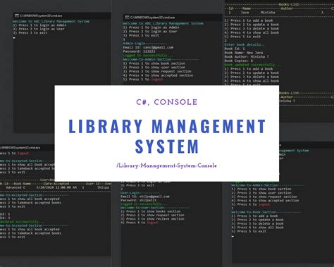 GitHub Sanojcr Library Management System Console This Is A C Console Based Library