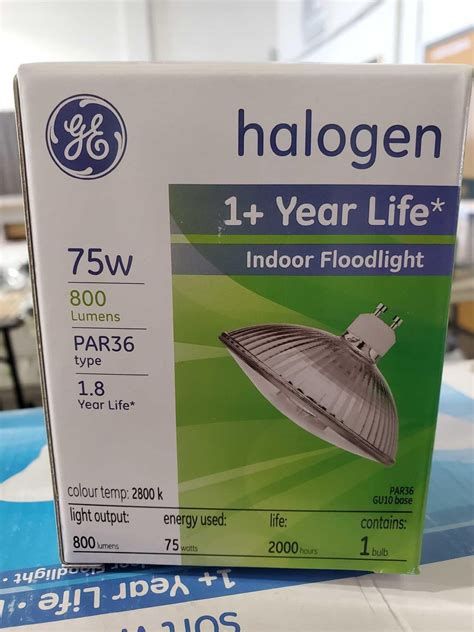 Ge Halogen Indoor Floodlight 6 X 75w