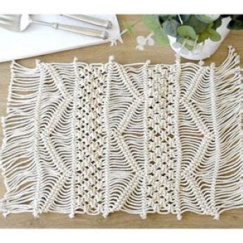 Customized Color And Design Of Macrame Table Mat