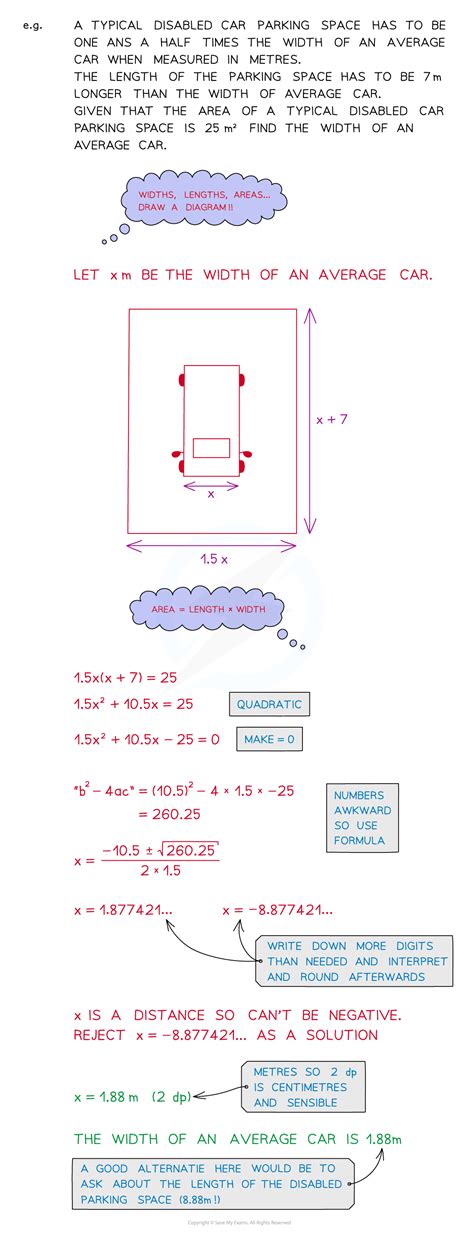 Equations Problem Solving CIE IGCSE Maths Extended Revision Notes
