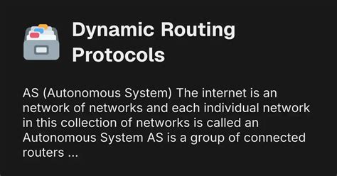 dynamic routing protocols