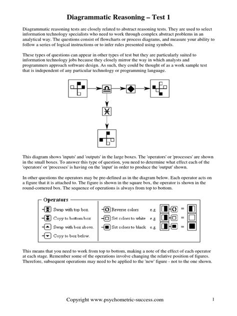 Psychometric Success Diagrammatic Reasoning Practice Test 1 Pdf Reason Applied Mathematics