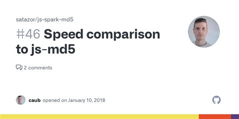 Speed Comparison To Js Md Issue Satazor Js Spark Md GitHub