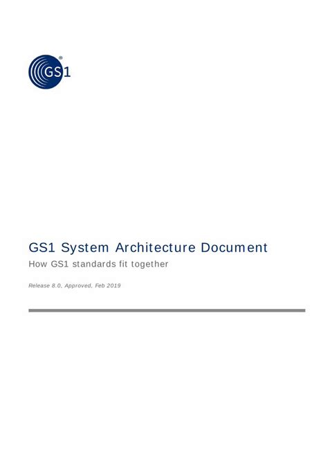 Pdf The Gs1 System Architecture Dokumentips