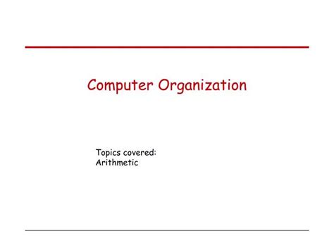 PPT Computer Organization PowerPoint Presentation Free Download ID