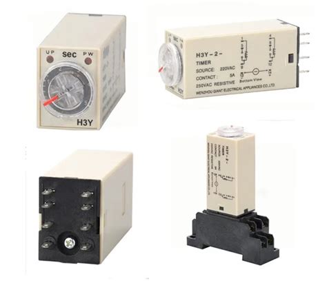 H3y 220v Power On Time Delay Relay Solid State Electric Timer Ac24v 220v Buy Off Delay Timer