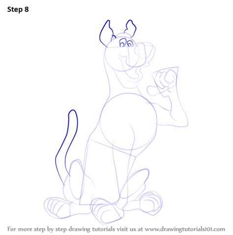 Step By Step How To Draw Scooby Doo From Scooby Doo