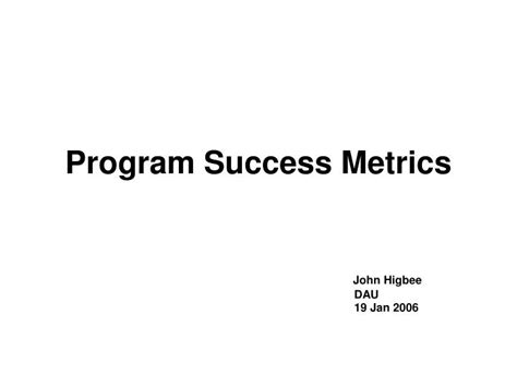 Ppt Program Success Metrics Powerpoint Presentation Free Download Id 4604612