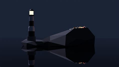 Low Poly Lighthouse Cycles Rblender