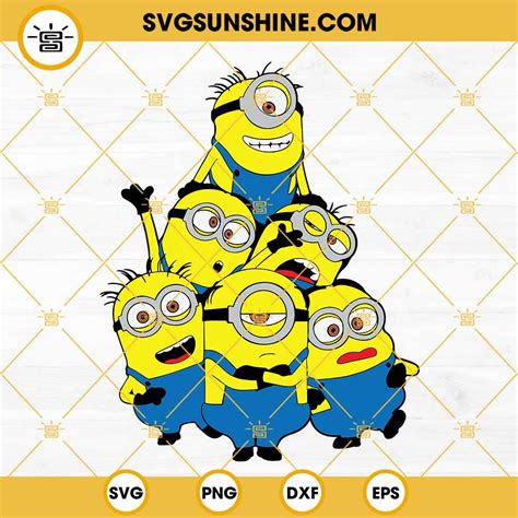 Minions Svg Minions Png Minions Vector Clipart Minions Cricut Silhouette