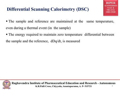 Differential Thermal Analysis And Differential Scanning Calorimetry Pptx Chemistry Science