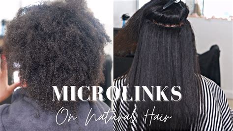Microlink Extensions On Natural Hair How To Install Microlinks On