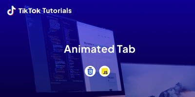 How To Create An Animated Tab Tab In CSS Javascript