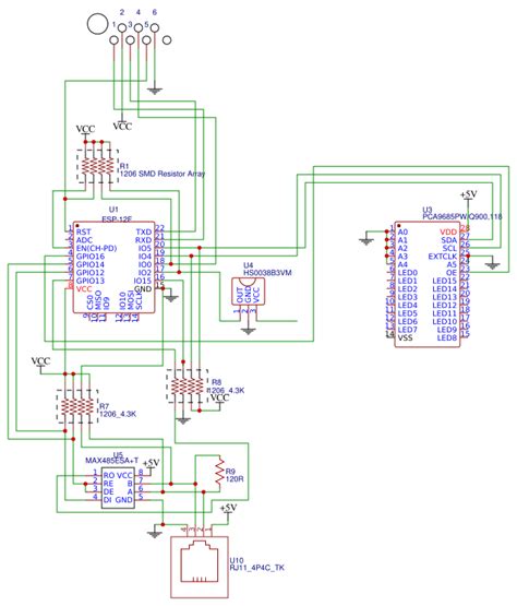 Esp Max485 Pca9685 Resources Easyeda